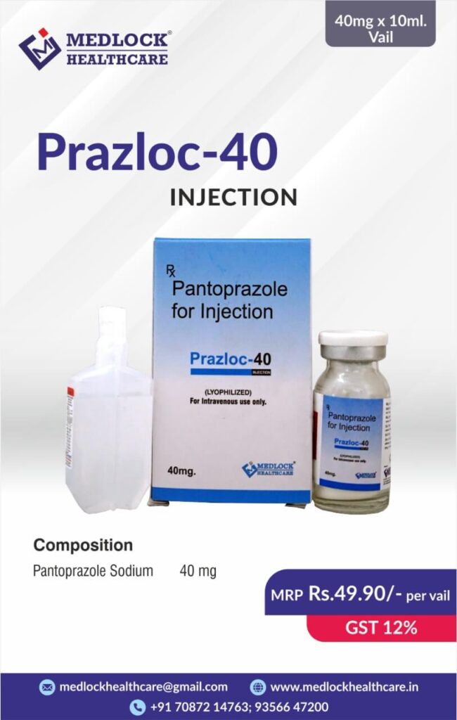 ANTOPRAZOLE SODIUM 40MG INJECTION MANUFACTURER | SUPPLIER