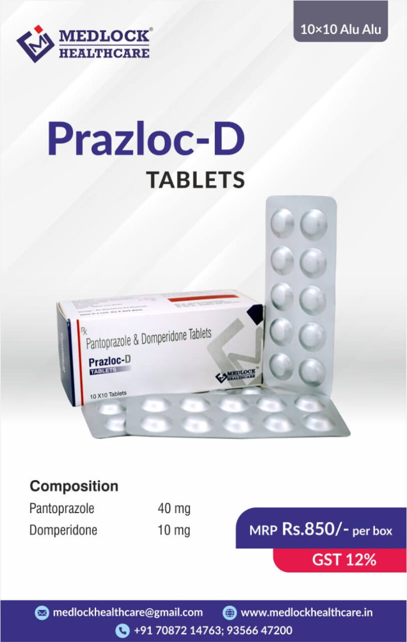 Pantoprazole and Domperidone Tablets Manufacturer | Supplier | Franchise