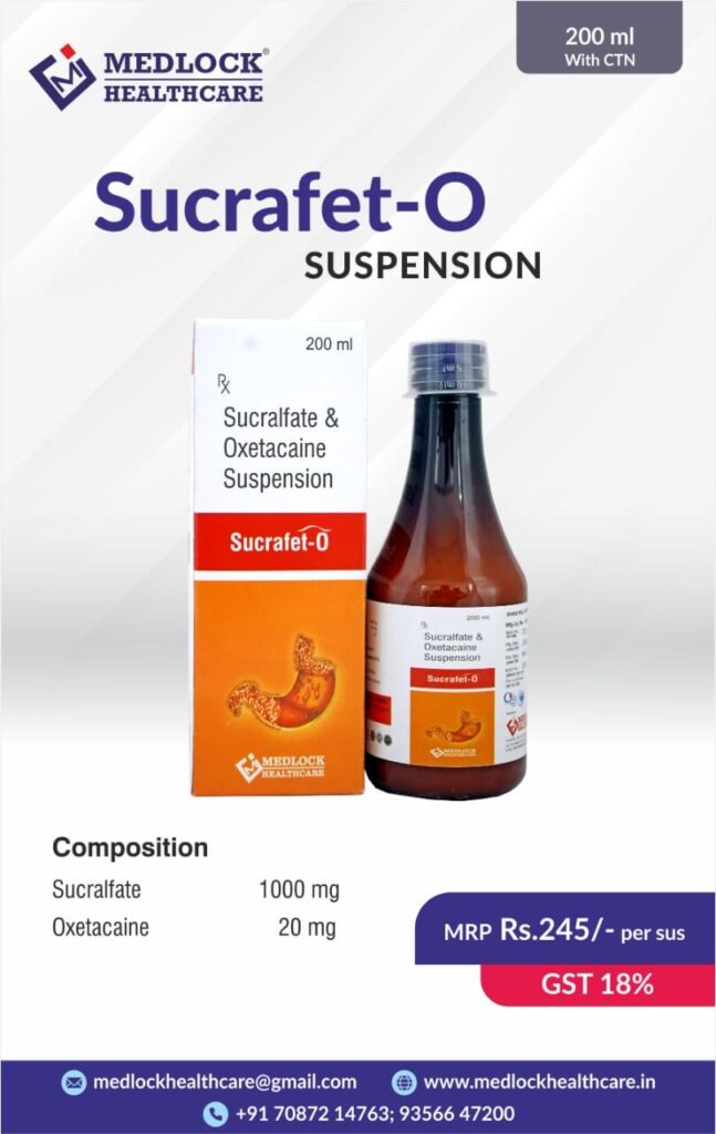 SUCRALFATE and OXETACAIN SYRUP MANUFACTURER | SUPPLIER