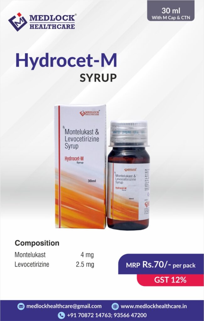 Montelukast and Levocetirizine Syrup Manufacturer | Supplier | Franchise