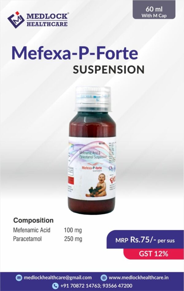 Mefenamic and Paracetamol Syrup Manufacturer | Supplier | Franchise