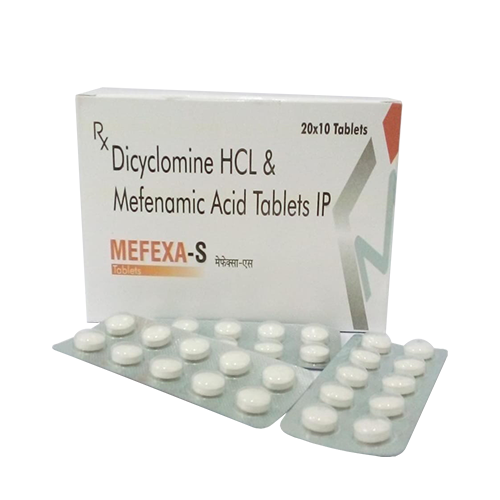 MEFEXA-S | Mefenamic acid 250mg + Dicyclomine 10mg Tablet Manufacturer ...
